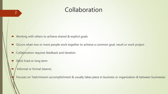 MIS enterprise system for collaboration | PPTX