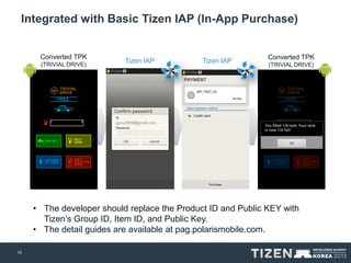 Publishing to Tizen using the Automated Conversion/Repackaging of Existing Android Apps | PDF