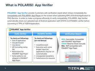 Publishing to Tizen using the Automated Conversion/Repackaging of Existing Android Apps | PDF