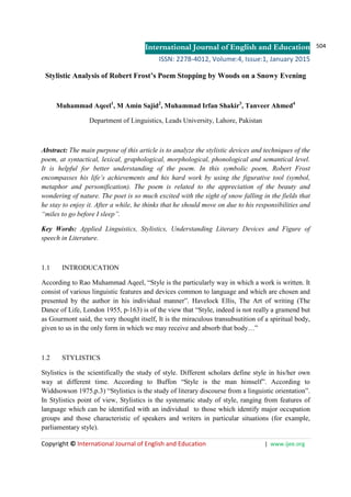 Stopping By | PDF | Poetry | Books and Literature