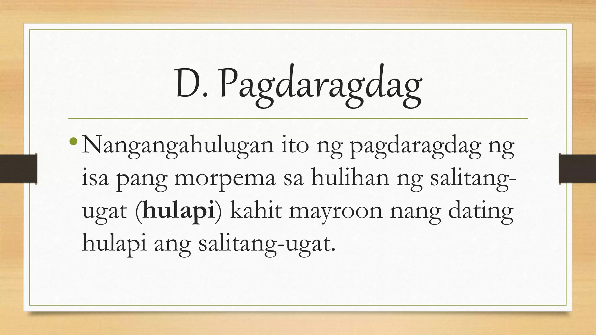 Pagbabagong Morpoponemiko | PPTX