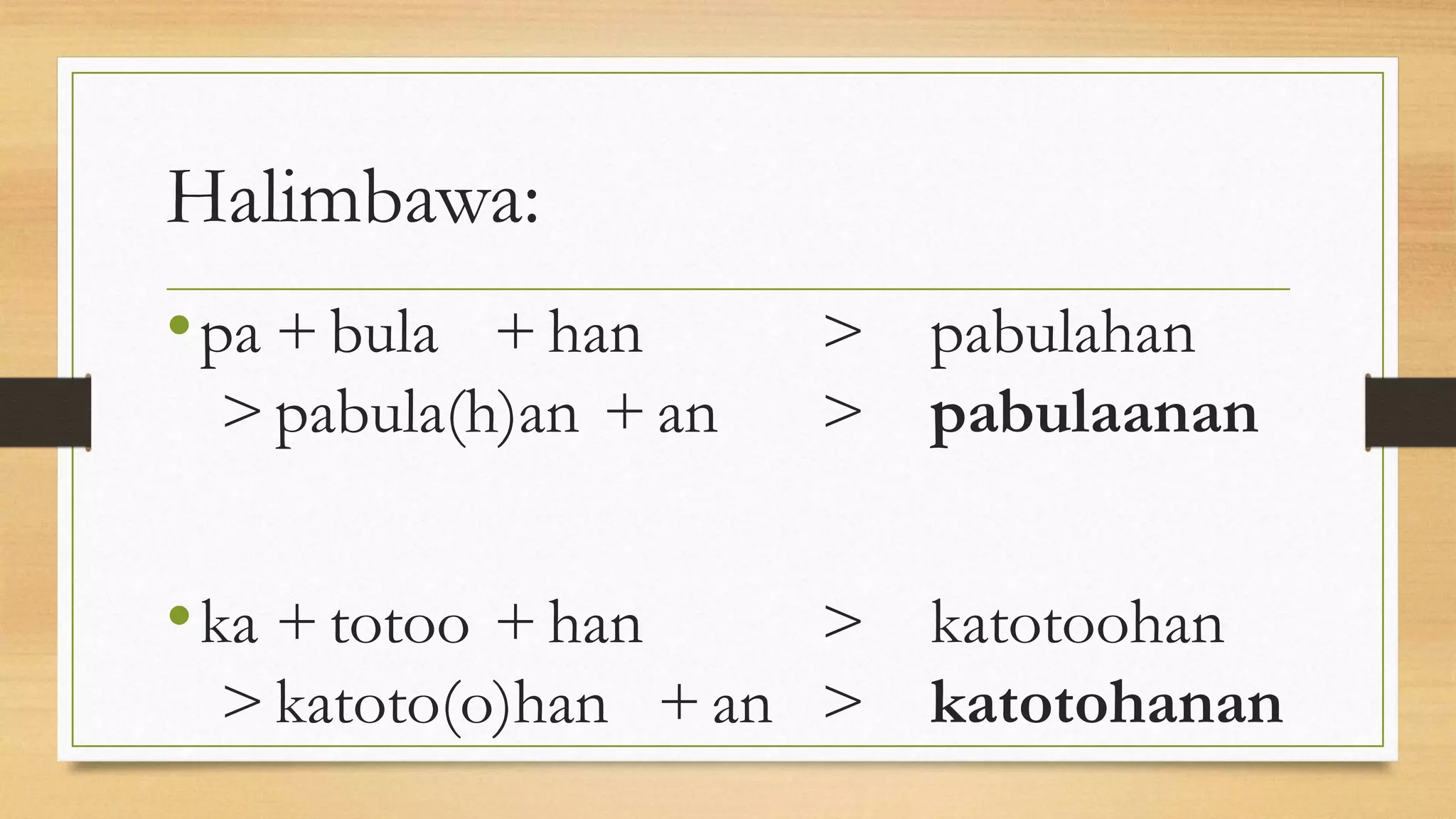Pagbabagong Morpoponemiko | PPTX