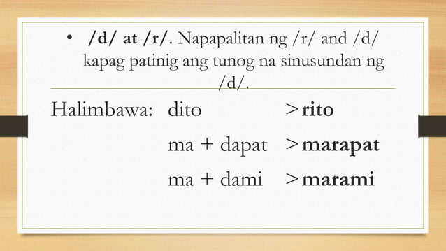 Pagbabagong Morpoponemiko | PPTX