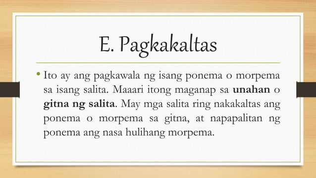 Pagbabagong Morpoponemiko | PPTX
