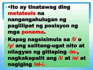 Pagbabagong morpoponemiko | PPTX