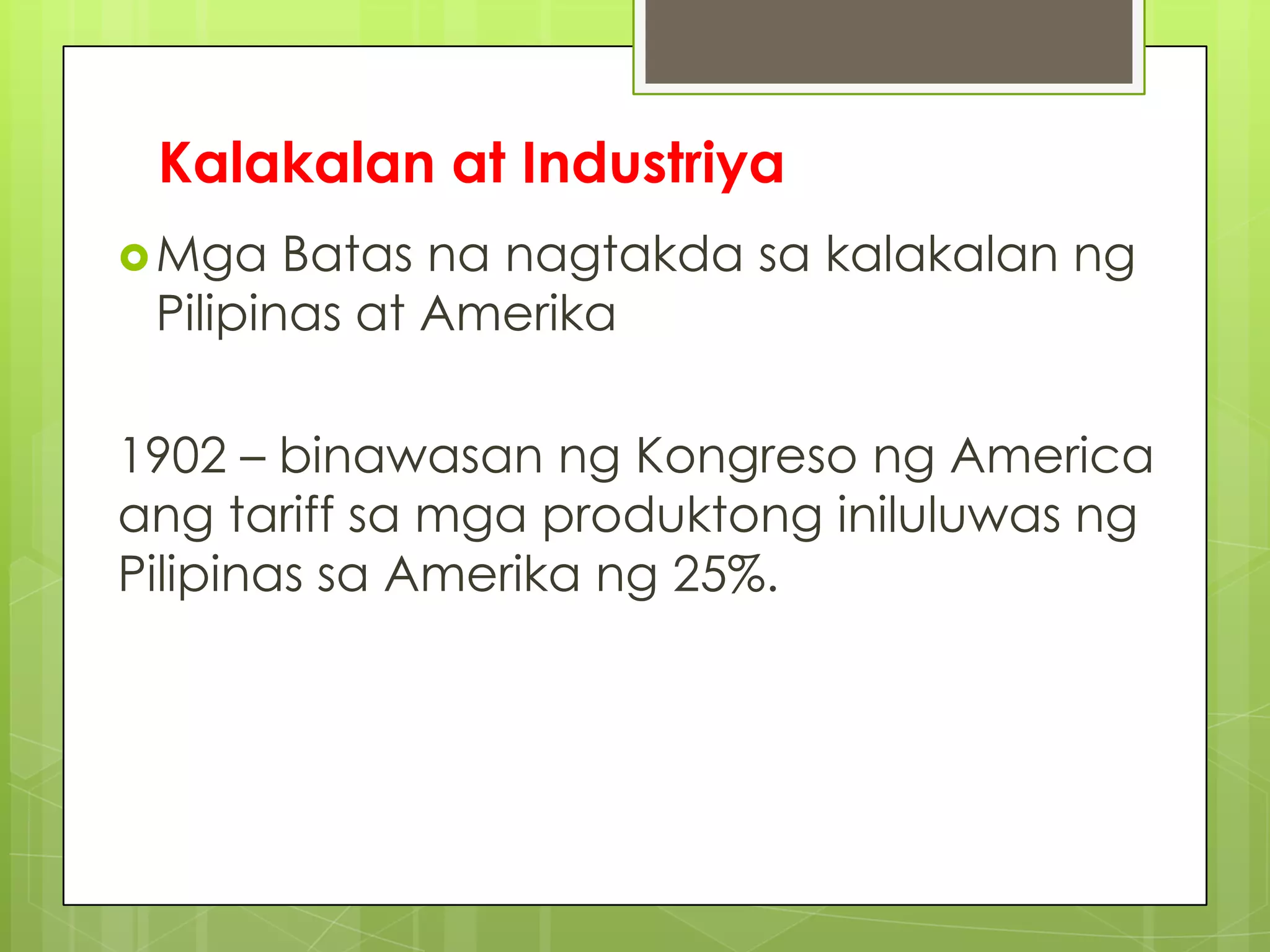 Pagbabago sa panahon ng mga amerikano (1) | PPTX
