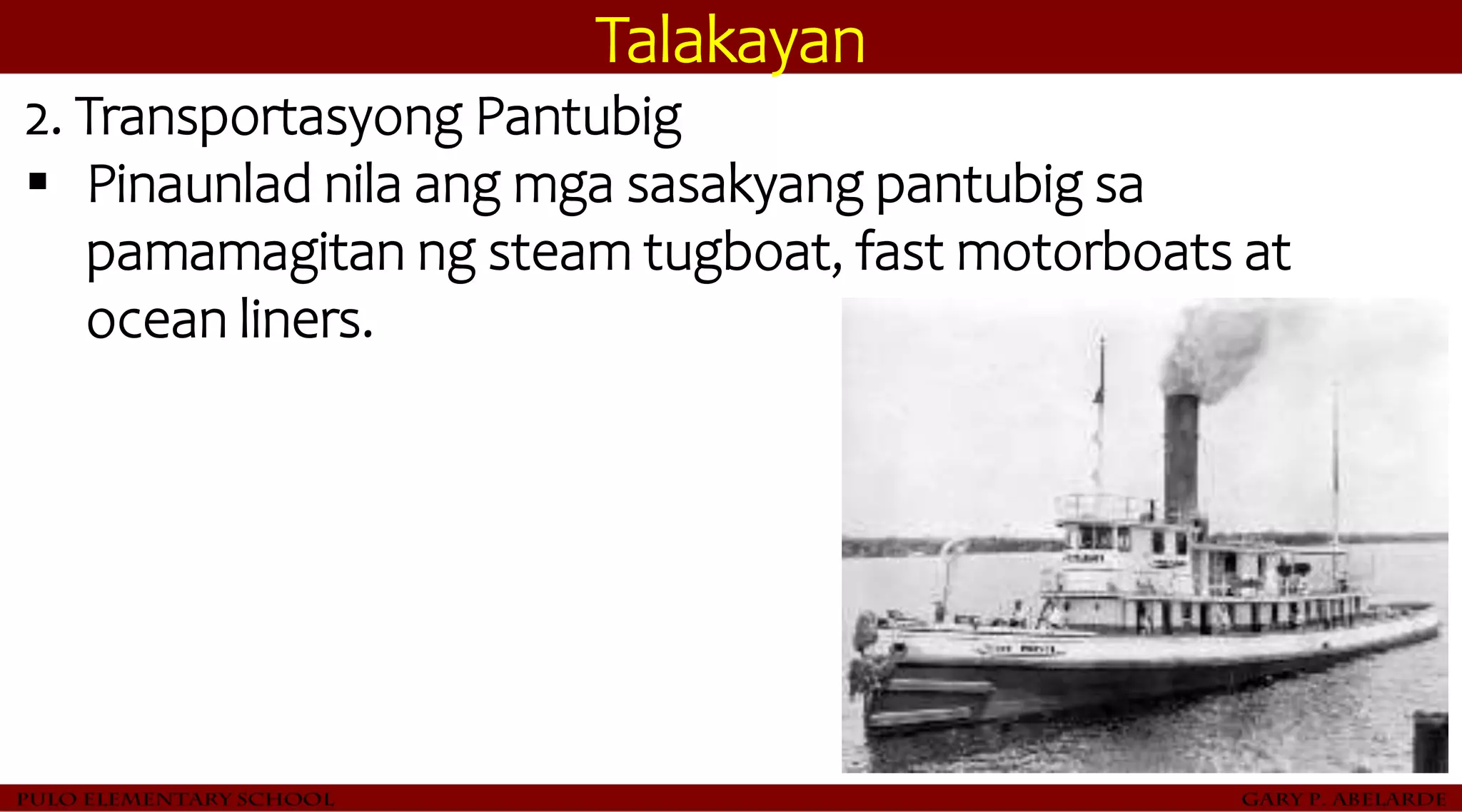 Pagbabago sa Transportasyon at Komunikasyon.pptx