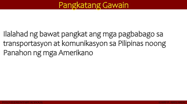 Pagbabago sa Transportasyon at Komunikasyon.pptx