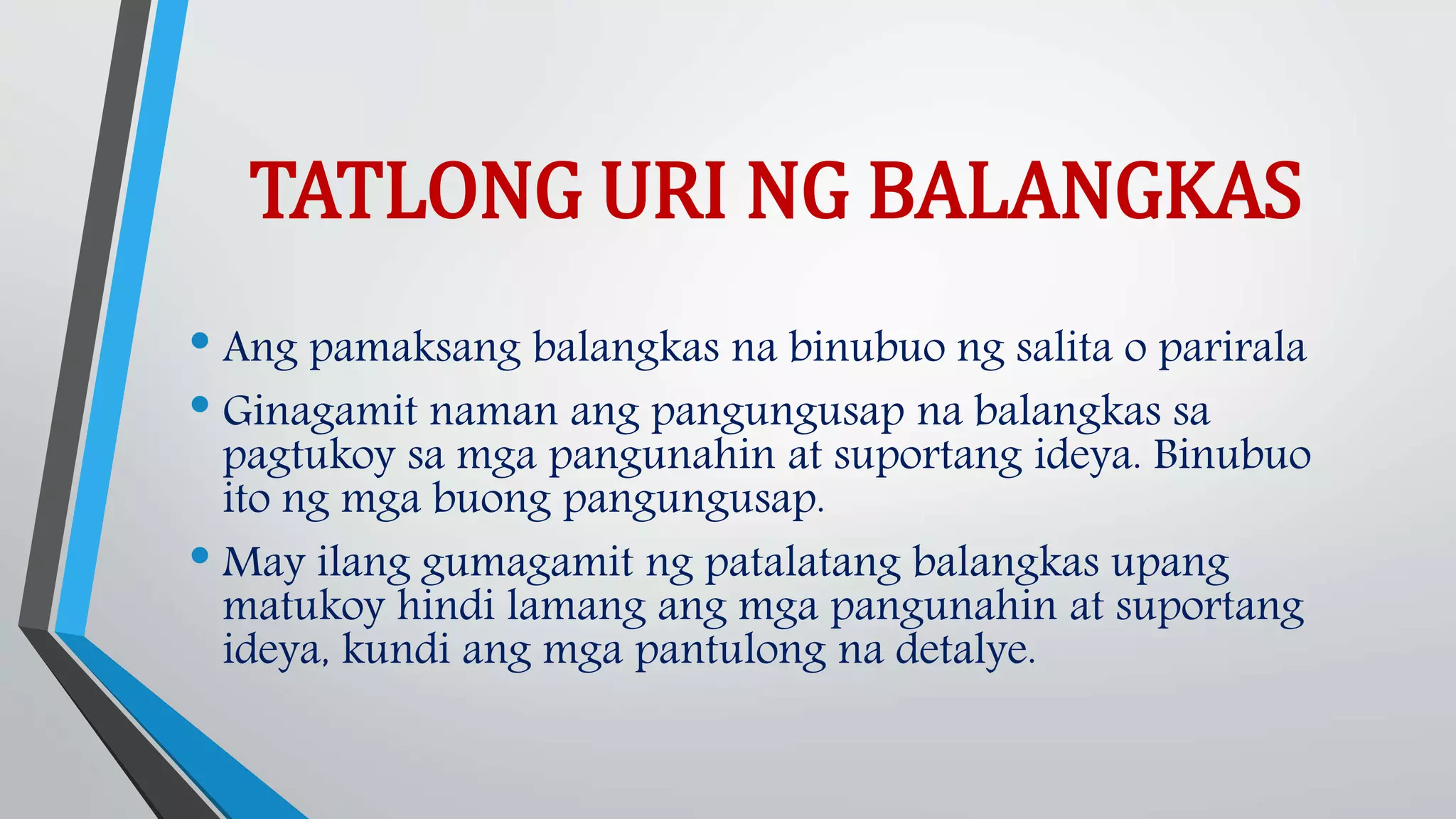 Pagbabalangkas | PPTX