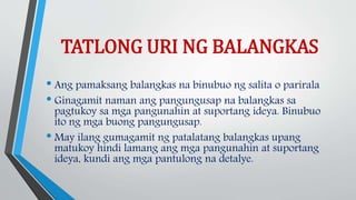 Pagbabalangkas | PPTX