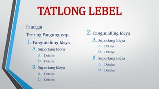 Pagbabalangkas | PPTX