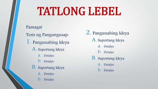 Pagbabalangkas | PPTX