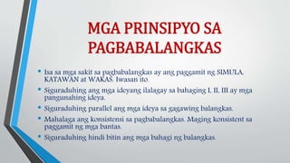 Pagbabalangkas | PPTX