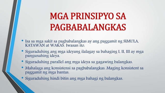 Pagbabalangkas | PPTX
