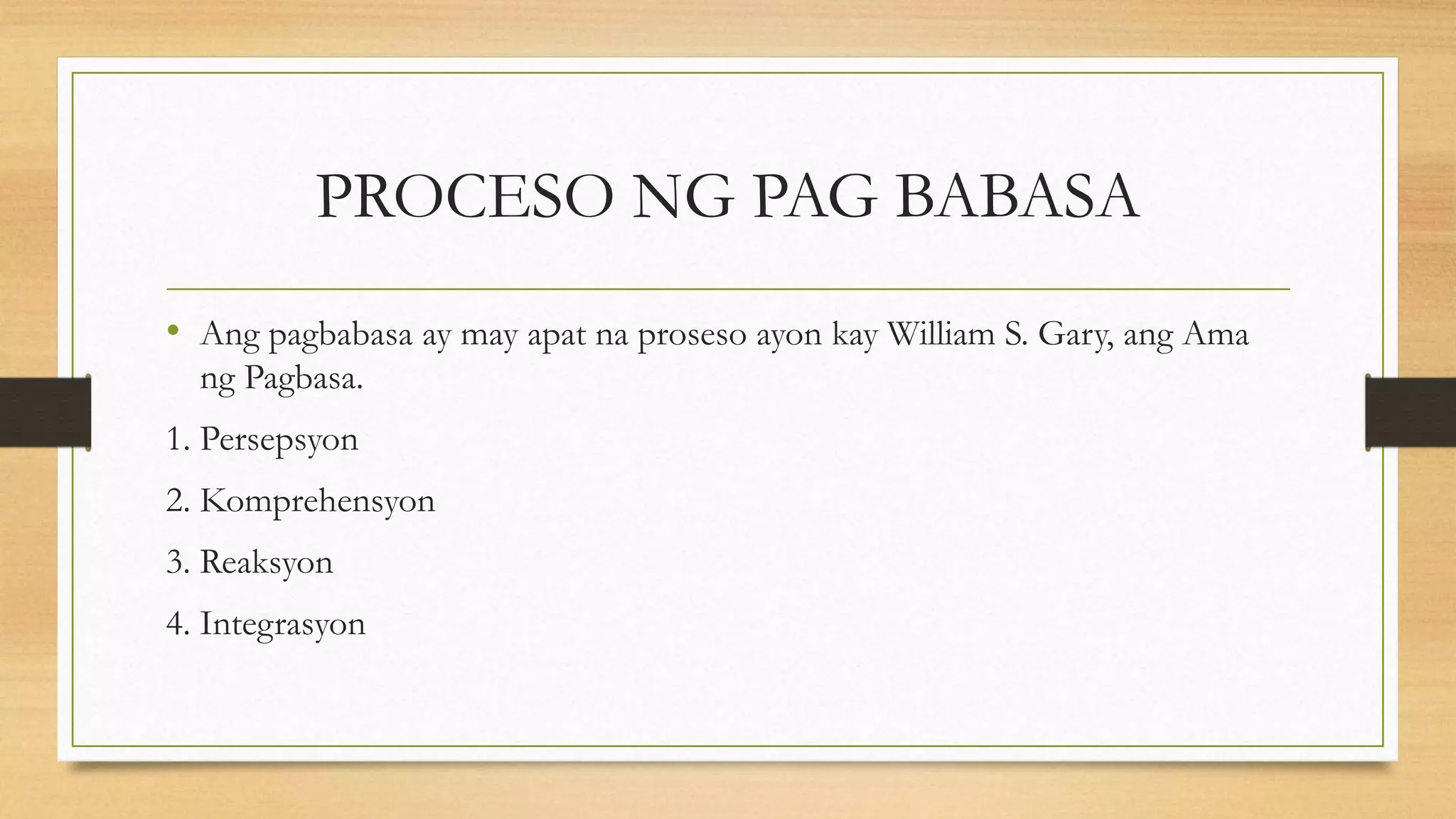 Pagbabasa | PPTX
