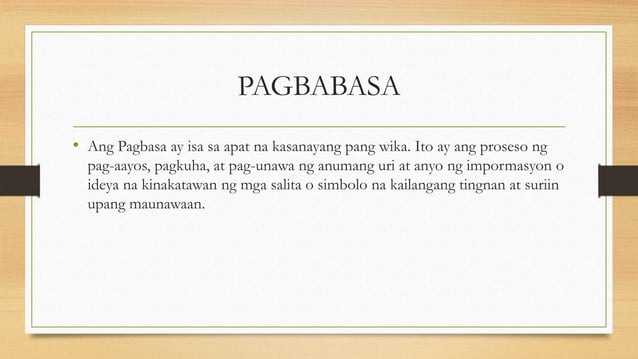 Pagbabasa | PPTX