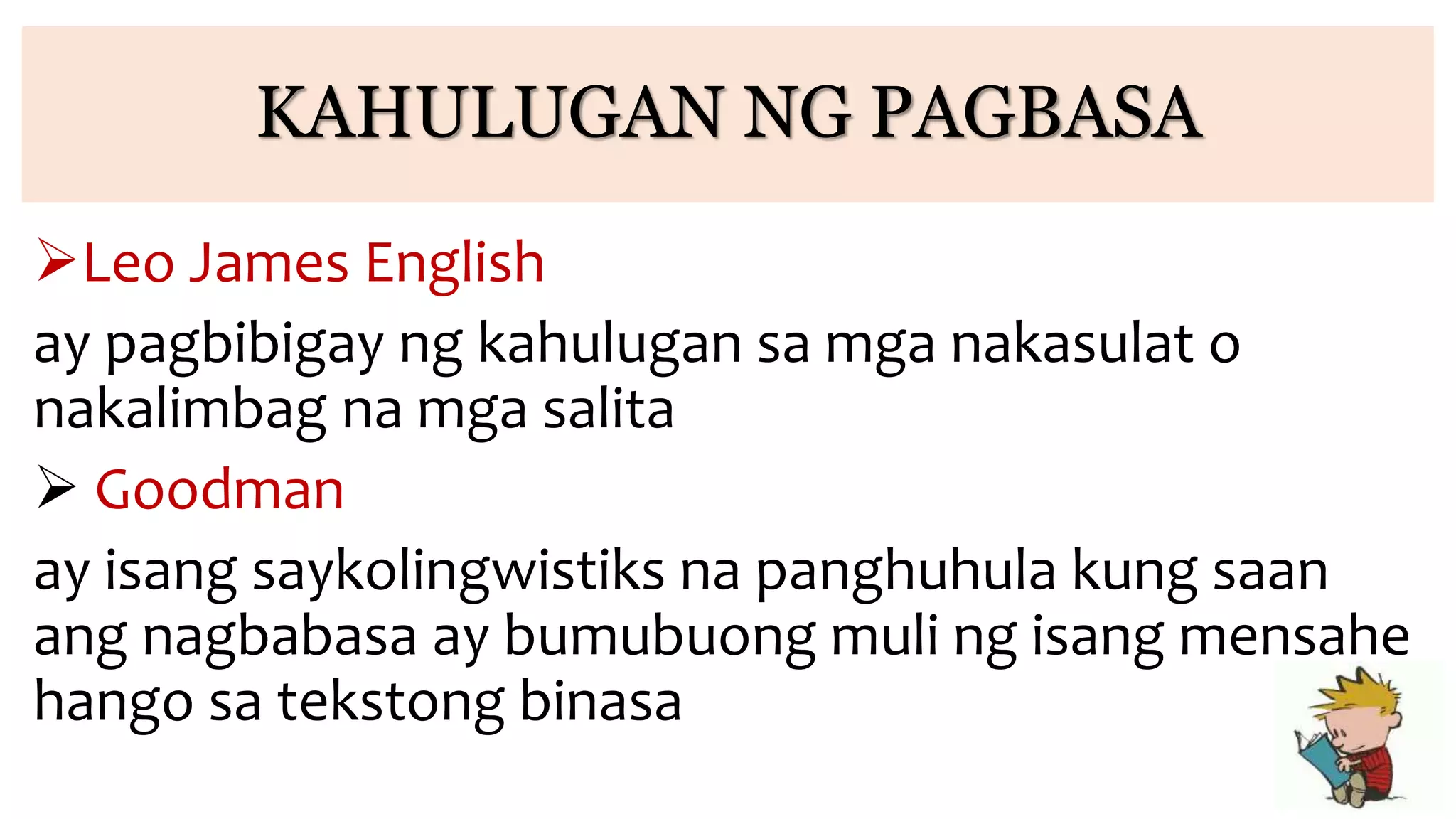Makrong Kasanayan: Pagbabasa | PPTX