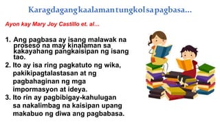 Pagbasa | PPTX