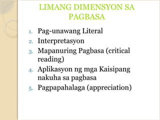 kahulugan at kaligiran ng pagbasa at pagsusuri | PPTX