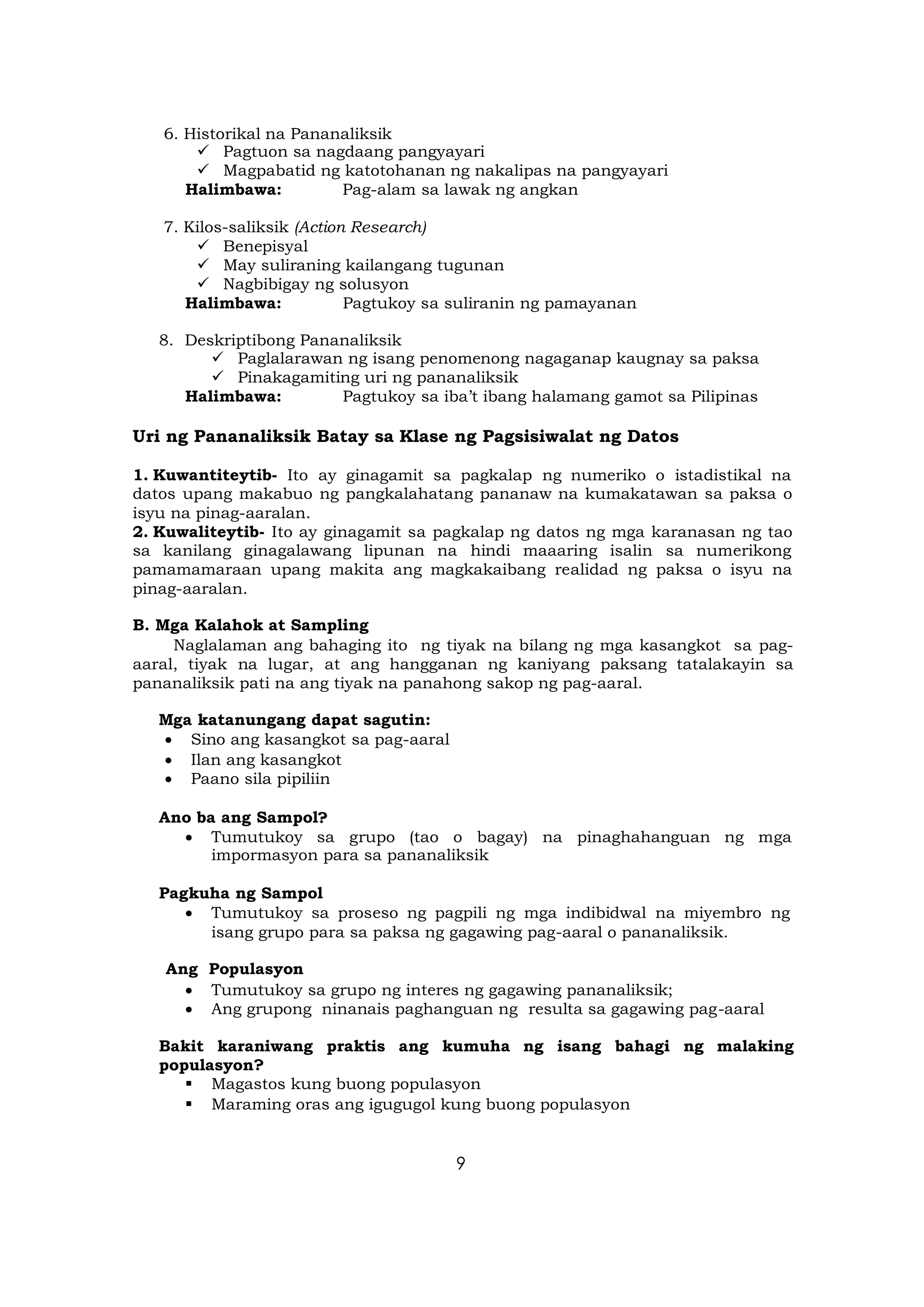 Proseso sa Pagsulat ng Pananaliksik | PDF