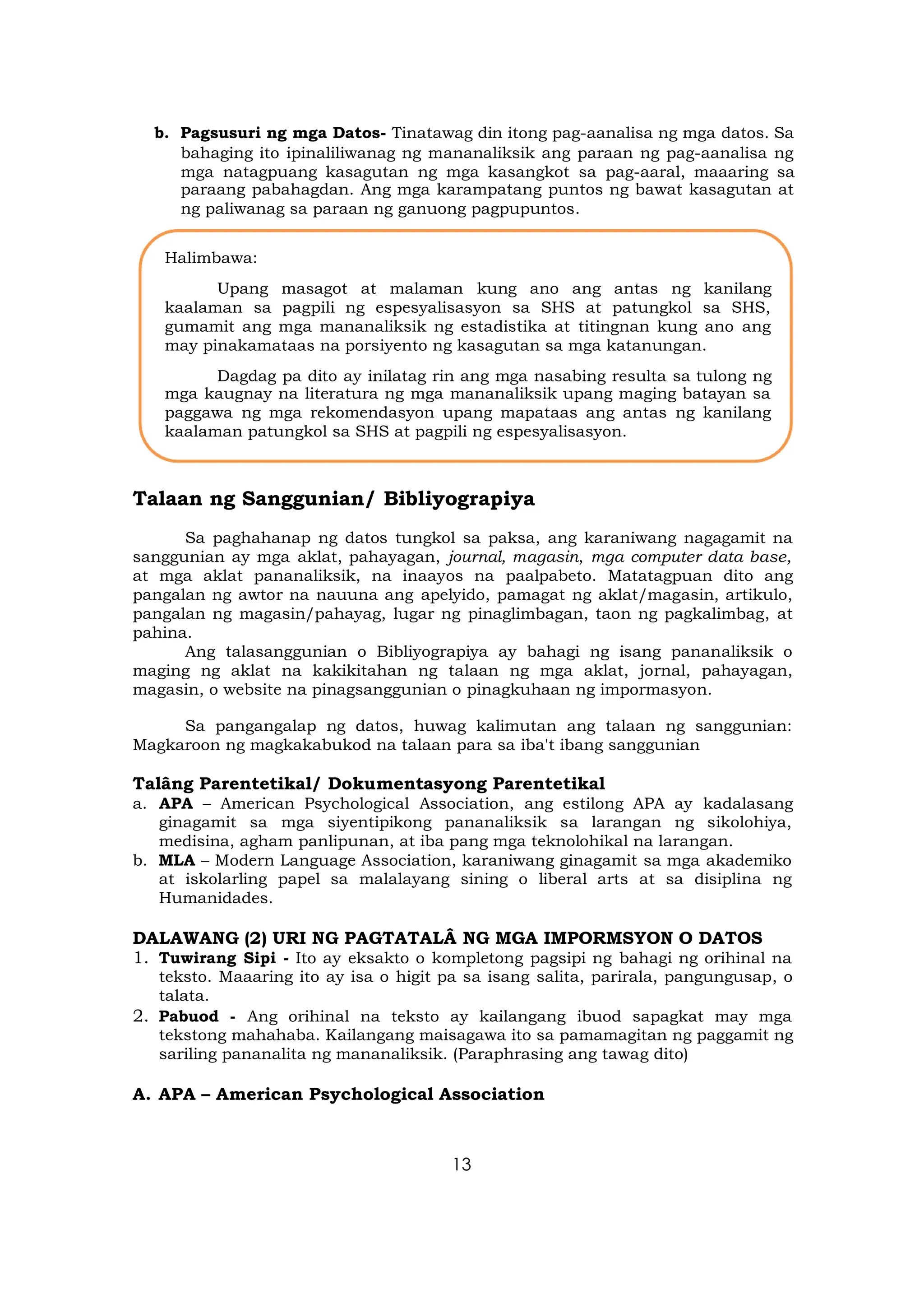 Proseso sa Pagsulat ng Pananaliksik | PDF
