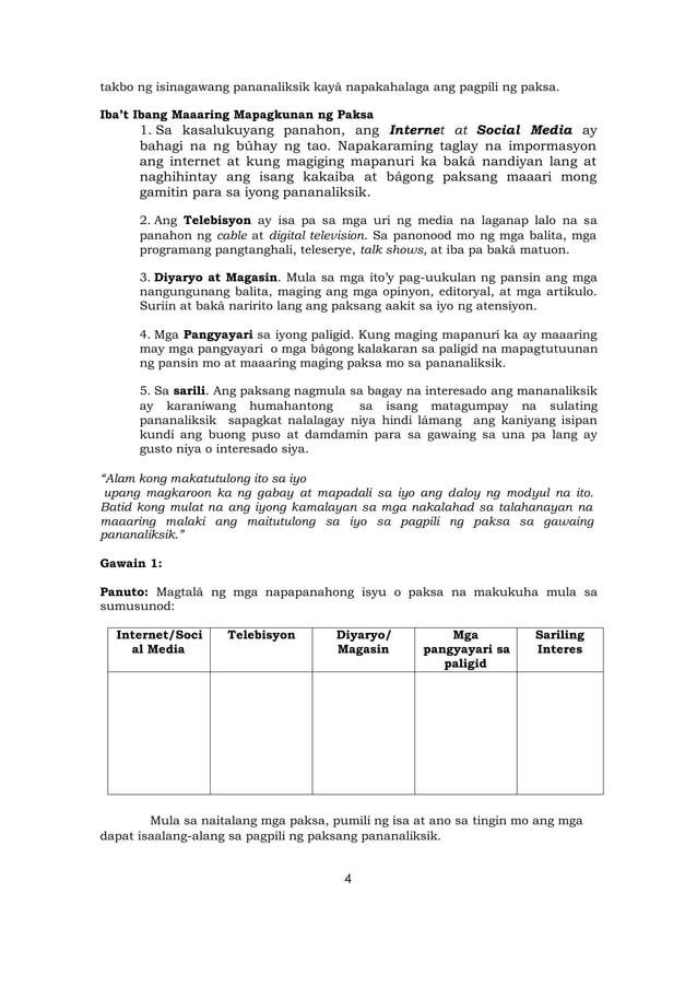 Proseso sa Pagsulat ng Pananaliksik | PDF