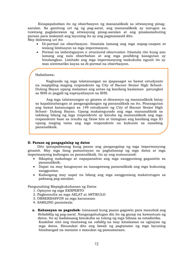 Proseso sa Pagsulat ng Pananaliksik | PDF