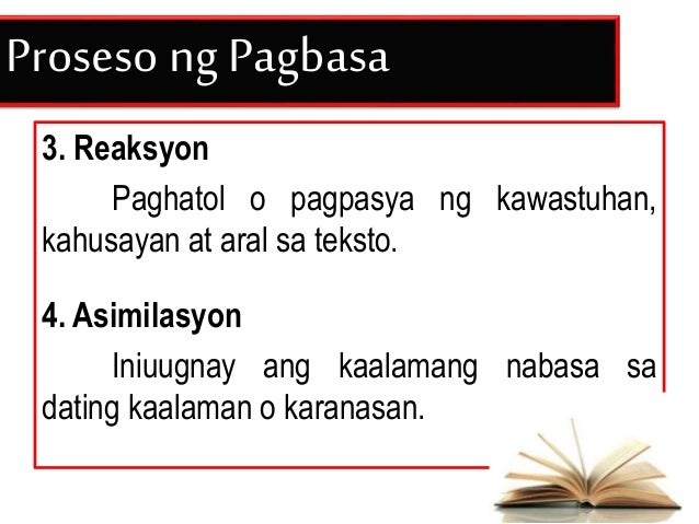 Kabanata I Ang Proseso Ng Pagbasa Pagbasa