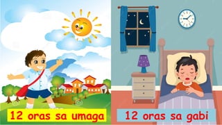 Ang pagbasa at pagsulat ng oras gamit ang analog .pptx