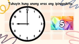 Ang pagbasa at pagsulat ng oras gamit ang analog .pptx