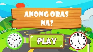 Ang pagbasa at pagsulat ng oras gamit ang analog .pptx