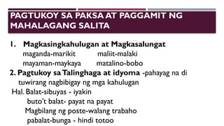 Pagbasa at Pagsusri_Artalin 1_ikatlong markahan | PPTX