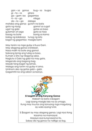 malayang pagsasanay sa pagbasa, Pagbasa gamit ang marungko.pdf