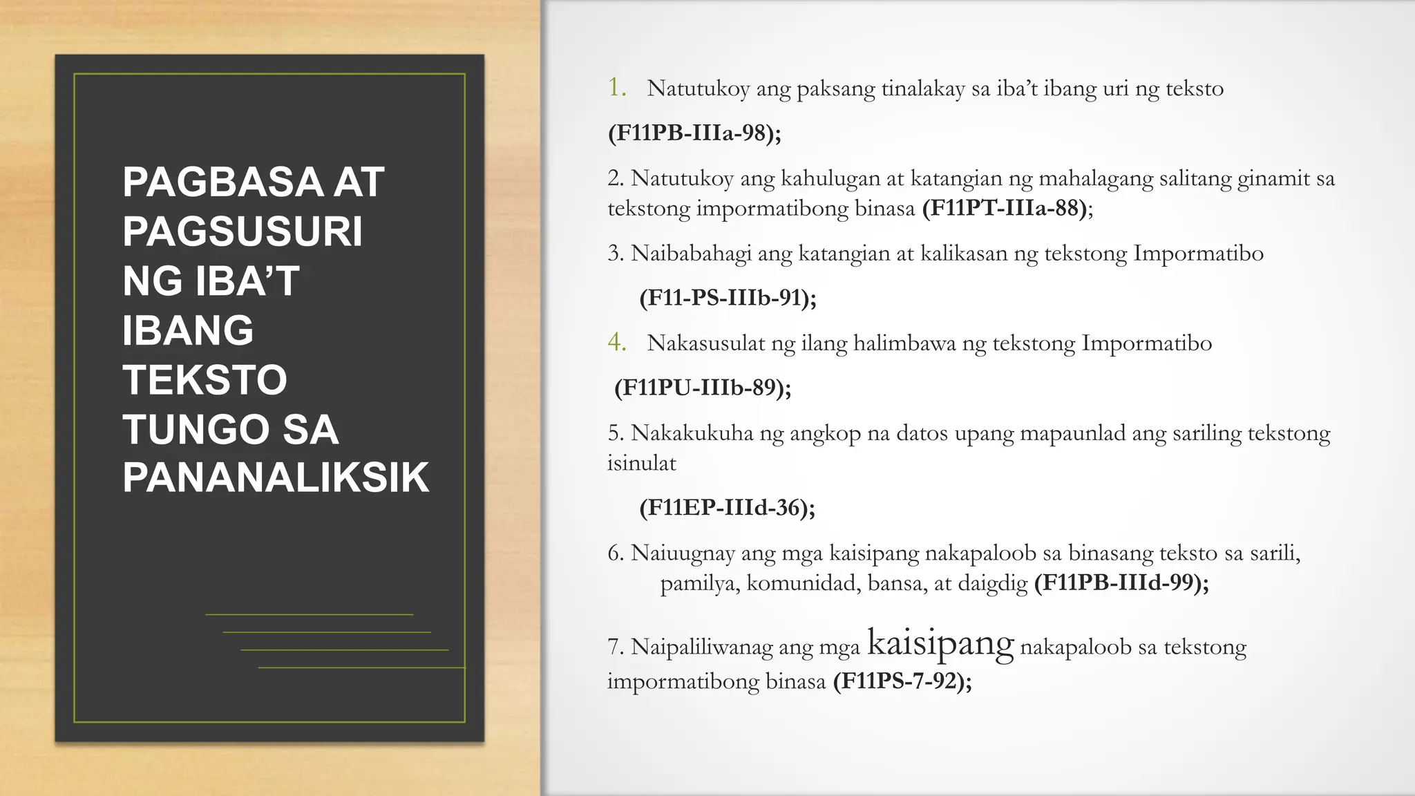 pagbasa at pagsulat tungo sa pananaliksik sa kulturang pilipino | PPTX