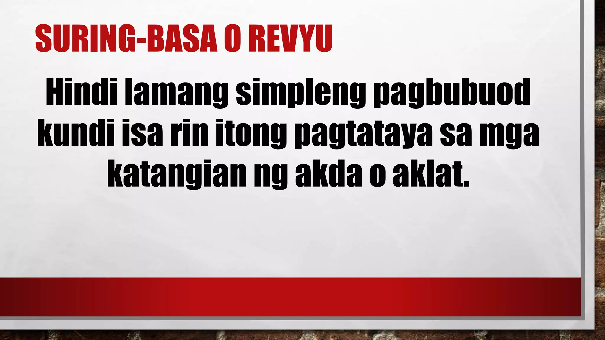 Masining na Pagbasa | PPT