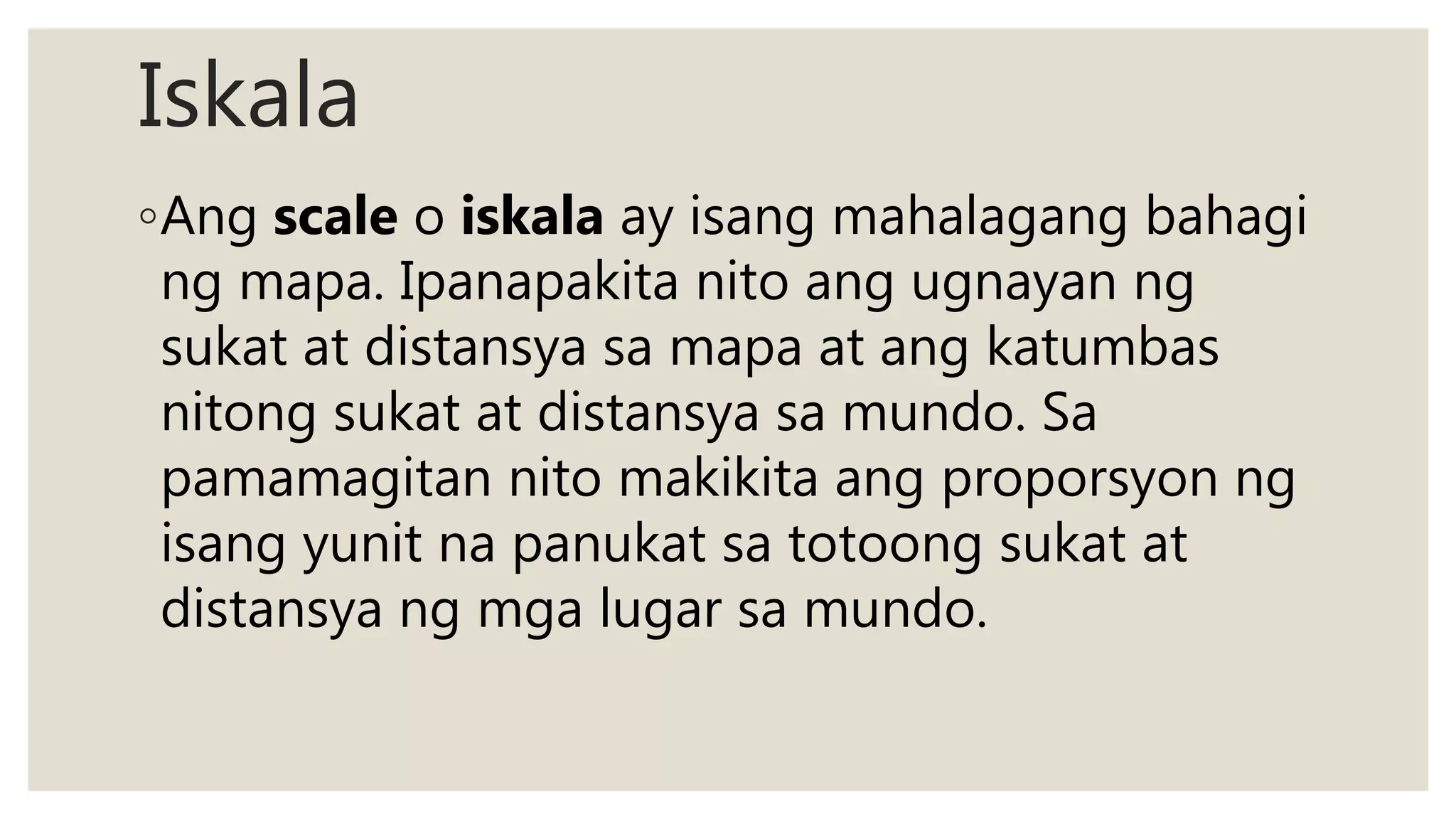Pagbasa ng mapa | PPTX