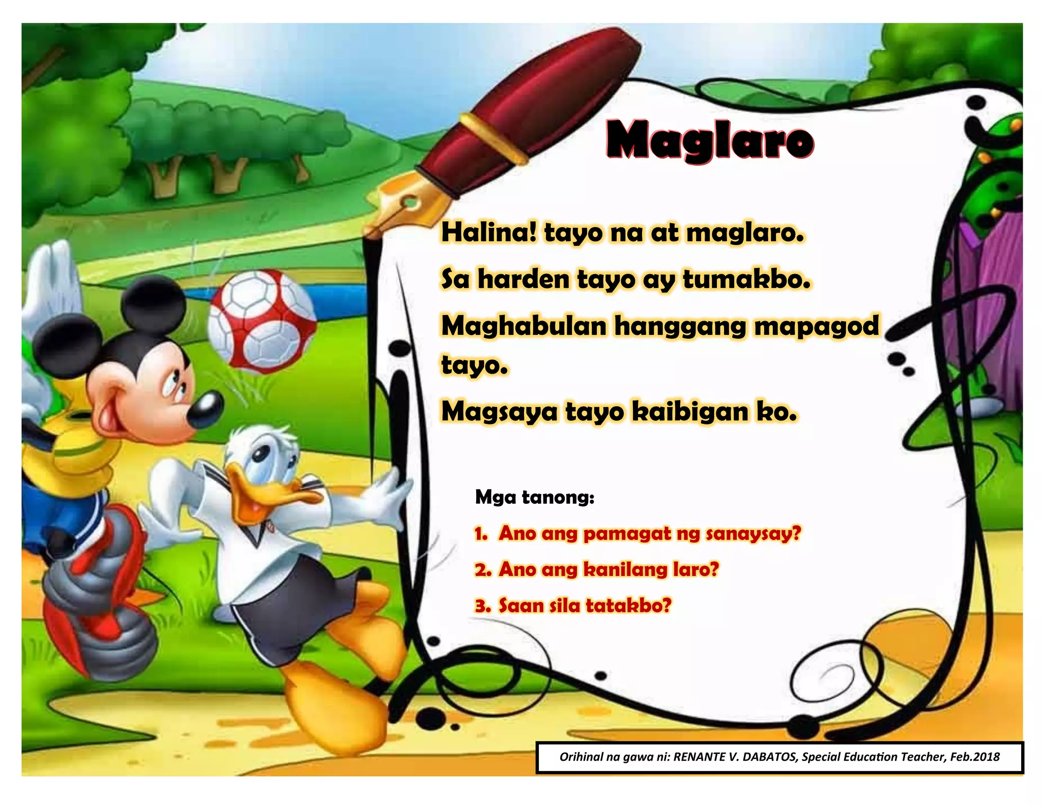 Pagbasa sa filipino for pupils with learning disabilities | PDF