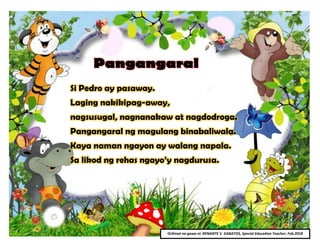 Pagbasa sa filipino for pupils with learning disabilities | PDF