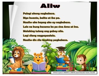Pagbasa sa filipino for pupils with learning disabilities | PDF