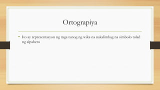 powerpoint sa Pagbaybay ng salita sa Filipino.pptx