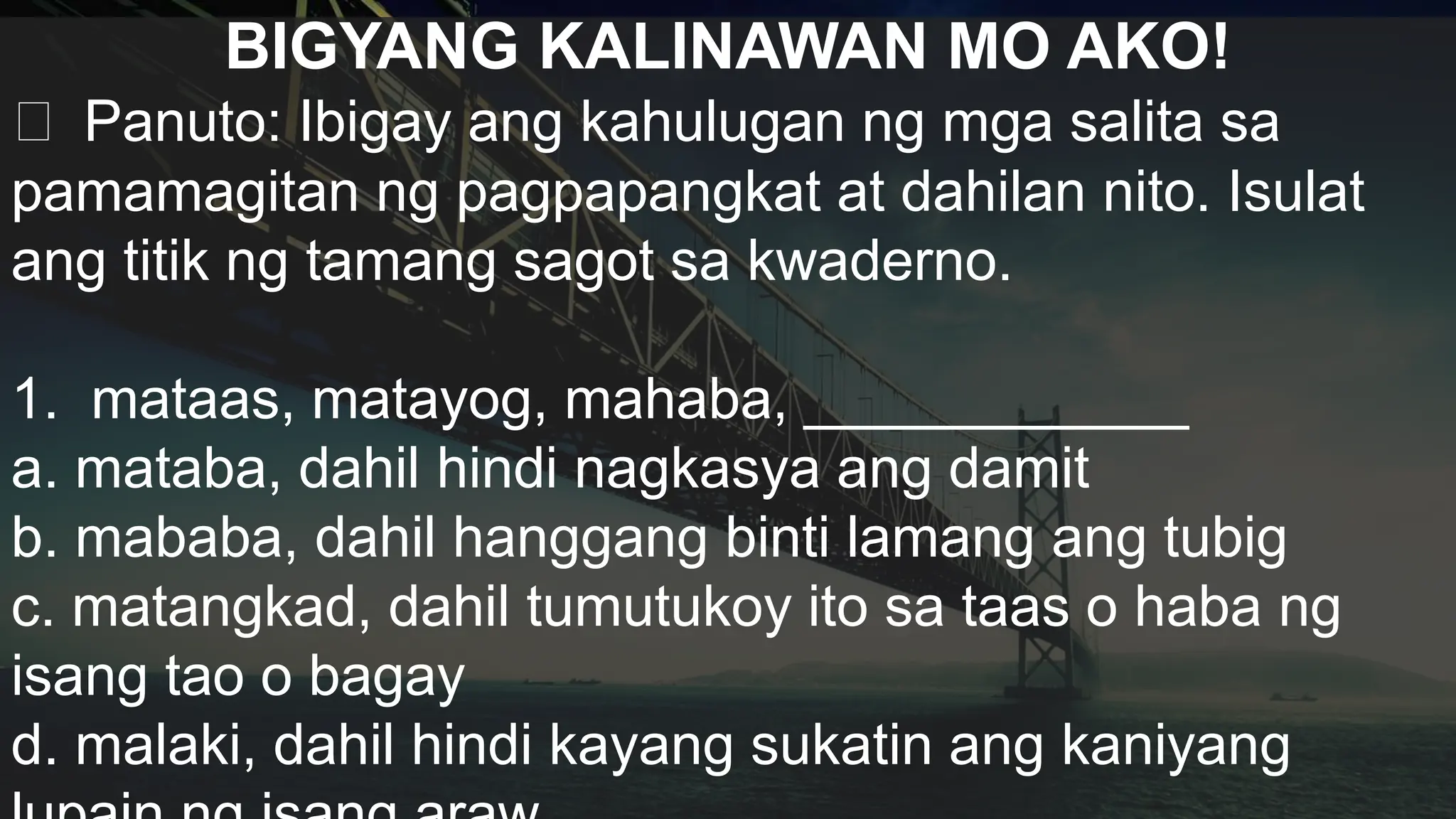 PAGBIBIGAY KAHULUGAN AYON SA PAGPAPANGKAT.pptx