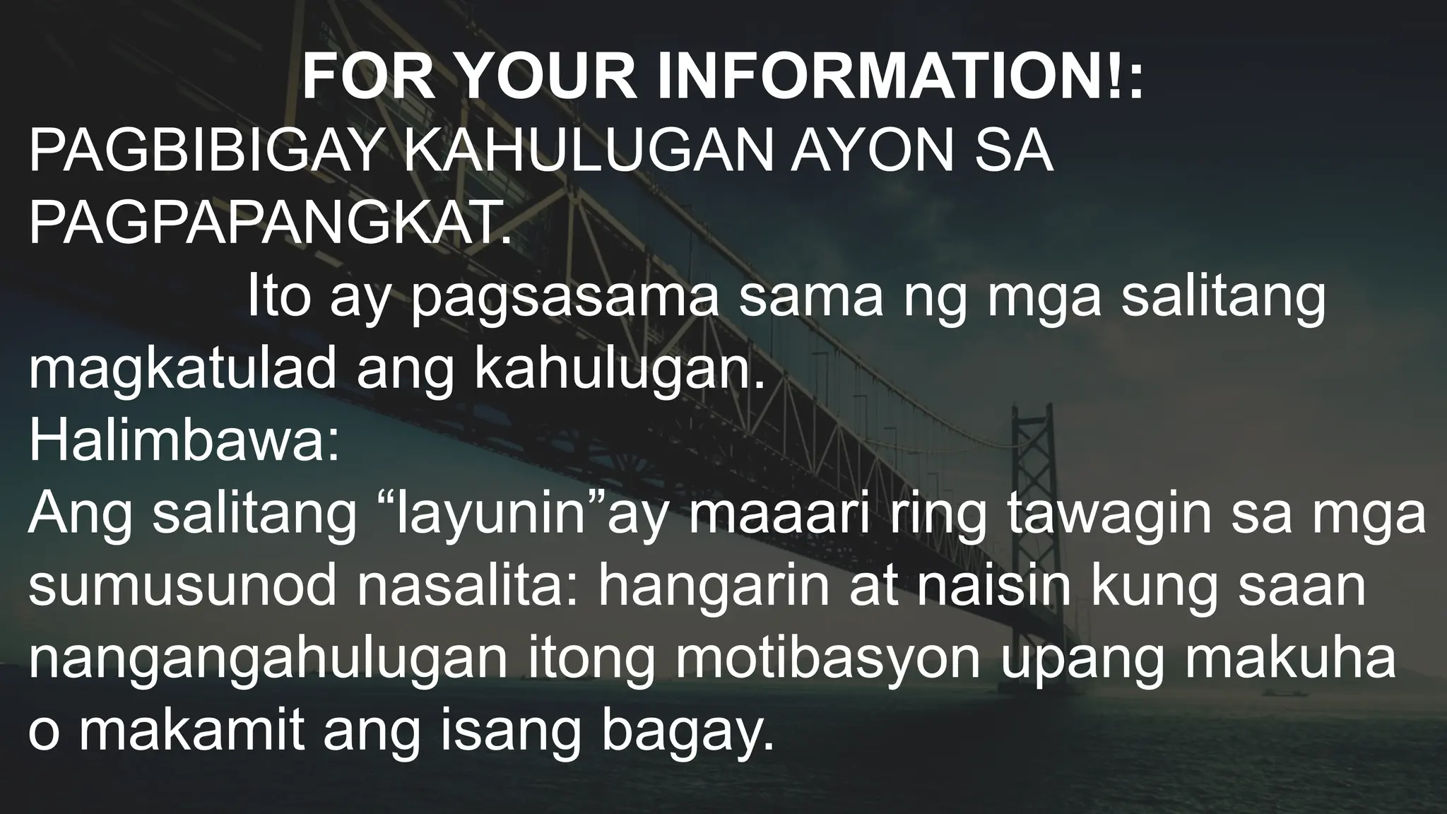 PAGBIBIGAY KAHULUGAN AYON SA PAGPAPANGKAT.pptx