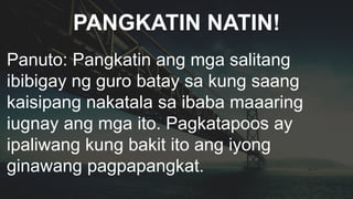 PAGBIBIGAY KAHULUGAN AYON SA PAGPAPANGKAT.pptx