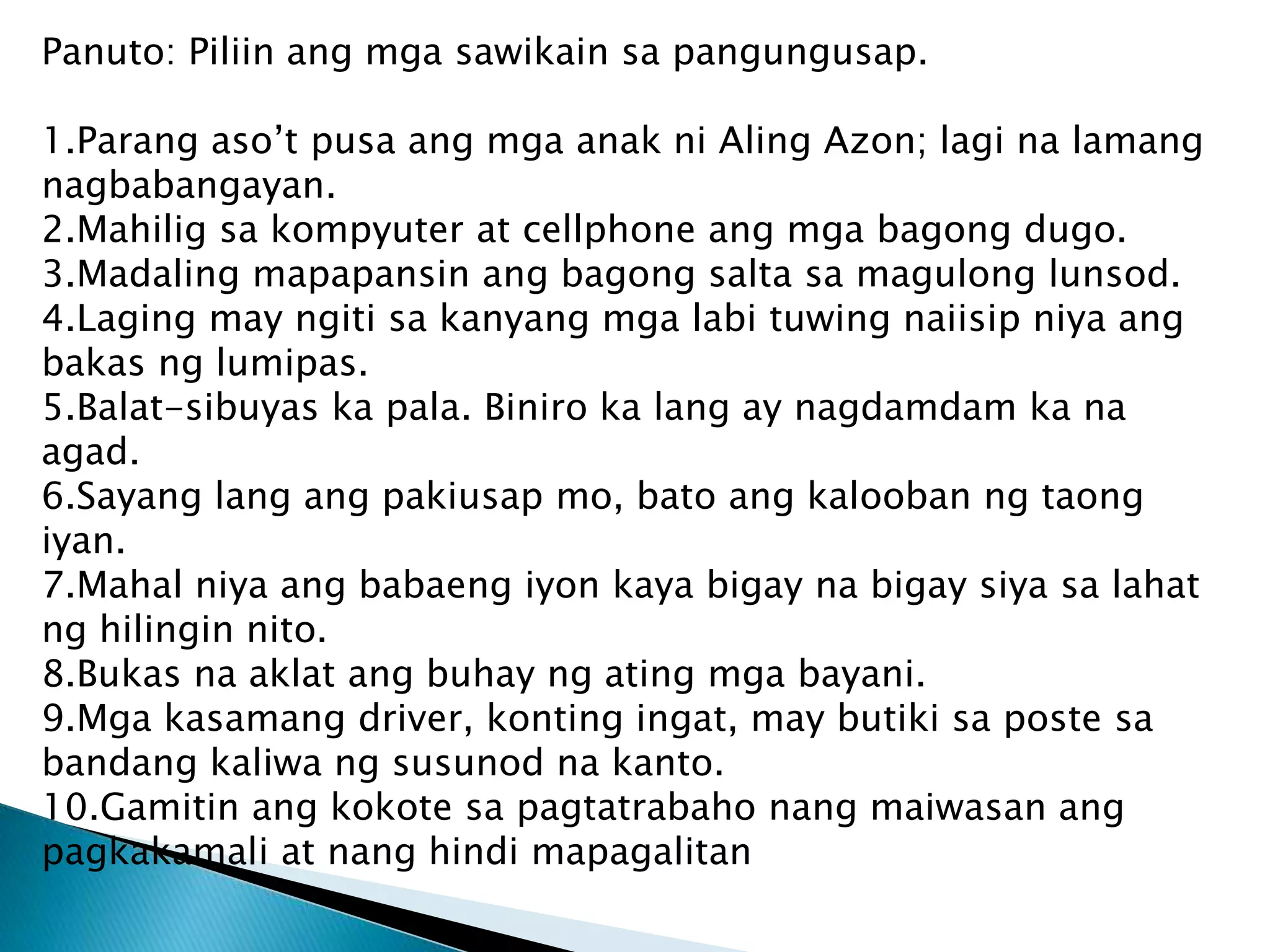 Pagbibigay – kahulugan sa sawikain.pptx