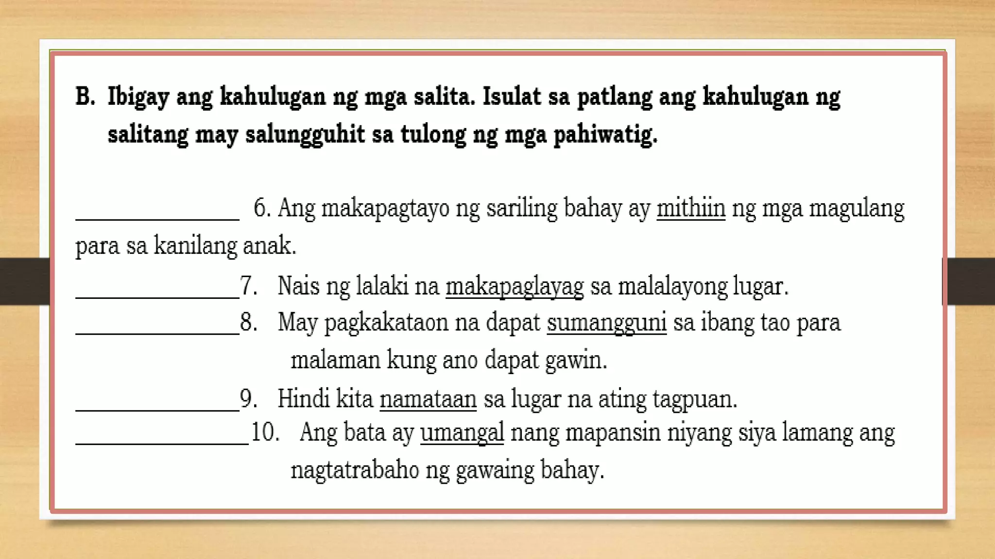 Pagbibigay ng Kahulugan sa mga Salita Fil 4.pptx