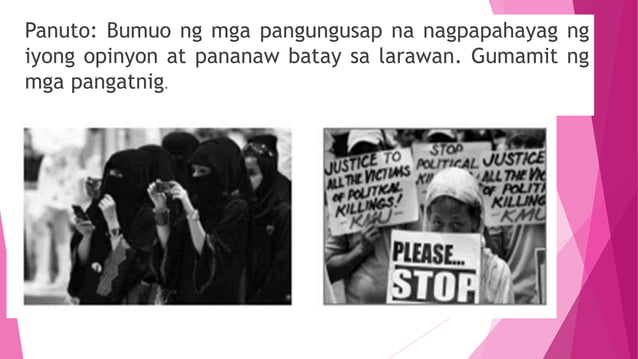 Pagbibigay ng Opinyon, Matibay na Paninindigan -Filipino 9.pptx