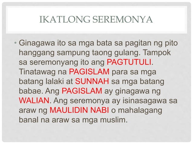 Pagbibinyag ng muslim gr10 | PPT