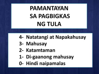 Pamantayan sa Pagbigkas ng Tula | PPTX