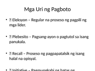 Kontemporaryong Isyu Pagboto quarter 4ap | PPT