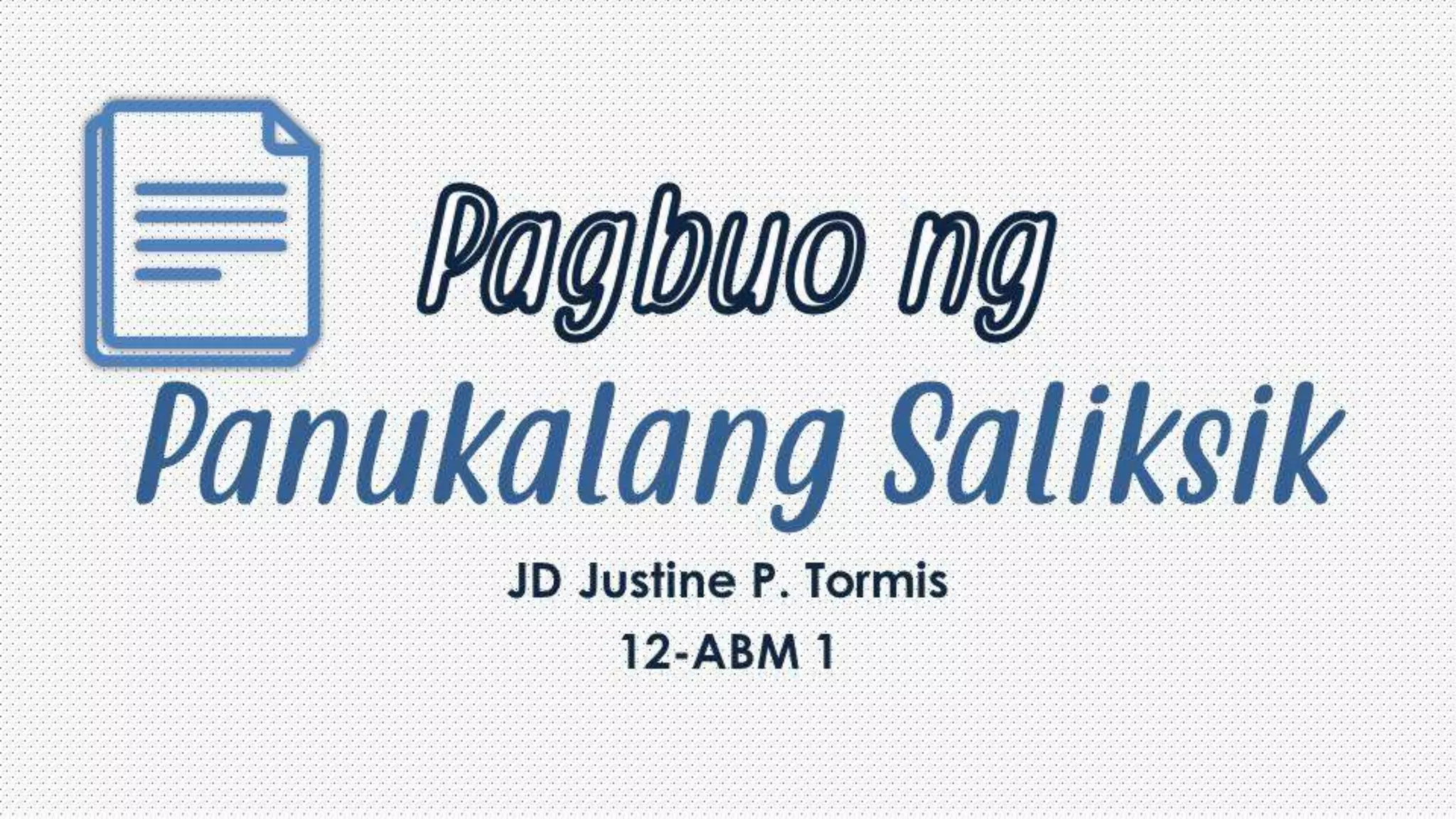 Pagbuo ng-panukalang-saliksik-jd | PPTX